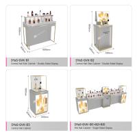 China Beauty Shop Display Furniture Adjustable Washing and Care Back Cabinet with LED Lightbox  for Retail Store Display Decoration for sale