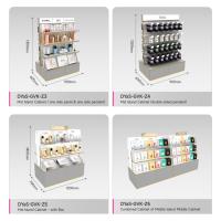 China Skincare Store Wood Hook Rack Store Display Rack for Cosmetic Shop Decoration for sale