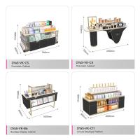 China Beauty Display Showcase Premium Promotion Cosmetic Display Rack for Makeup Store Interior Design for sale