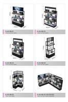 China Black Spray Painting Display Corner Cabinet Cosmetic Store Design For Skincare Shop Interior And Beauty Store Decoration for sale