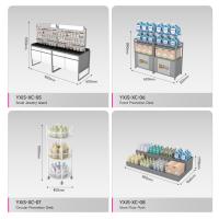 China YXiS-X2 Concealed Storage Skincare Display Cabinet with 5mm Gray Acrylic Sheet for sale