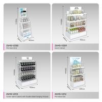 China Customized Promotion Stand White Multi-Function Display Shelf  for Beauty Store Display and Retail Shop Design for sale
