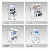 China Customized Promotion Stand White Multi-Function Display Shelf  for Beauty Store Display and Retail Shop Design for sale