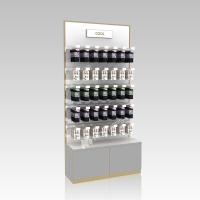 China Skincare Store Wood Hook Rack Store Display Rack for Cosmetic Shop Decoration for sale