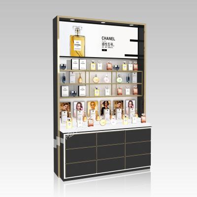 China Multifunctional Perfume and Cosmetic Exhibition Display Cabinet with Light Box - for Duty-Free Shops for sale