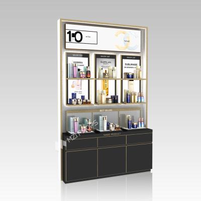 China Cosmetic Shop Furniture Elegant and Functional Display Rack Designed for Beauty Boutique Skincare Store Decoration for sale