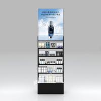 China Modern Cosmetic Shop Transparent Cabinet Skincare Display Rack With Light Box For Beauty Store Decoration And Retail Store Design for sale