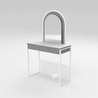 China Skincare Experience Desk And Makeup Table With Mirror For Beauty Shop Display Furniture for sale
