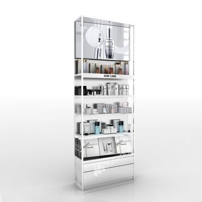 China Skincare Store Display Cabinet Beauty Store Furniture With Ligth-box For Cosmetic Shop Fitting for sale