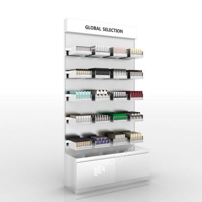 China Cosmetic Display Cabinet Multi Layer Adjustable Display Rack For Retail Store Design And Customized Shop Decoration for sale