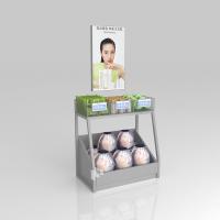 China Store Counter Grey Wooden Makeup Headband Light Box For Customized Shop Fitting And Premium Display Cabinet for sale