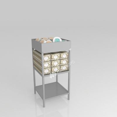China Display Shelf Grey Iron Promotion Cabinet For Customized Store Display Furniture And Space-Saving Display Showcase for sale