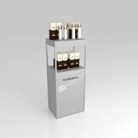 China Store Showcase Grey Wooden Showcase Cabinet For Branding Store Showcase And Premium Display Rack for sale
