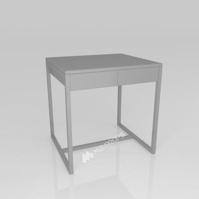 China Retail Store Stand Grey Wooden Experience Table For Luxury Store Decoration And Branded Shop Cabinet for sale
