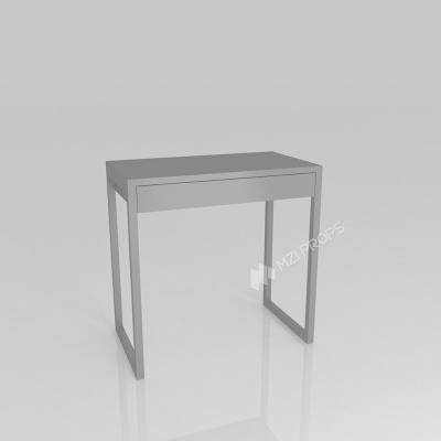 China Retail Display Rack Grey Wooden Experience Table For Space-Saving Store Display And Smart Store Rack for sale