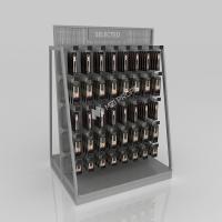 China Retail Display Cabinet Grey Wooden Island Cabinet For Smart Store Cabinet And Premium Shop Interior Design for sale