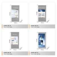 China Cosmetic Shop Decoration  Grey Wooden Display Cabinet For Smart Store Showcase for sale