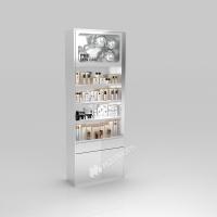 China Perfume Shop Fitting Simple And Stylish Skincare Back Cabinet For Branded Store Shelf And Luxury Display Showcase for sale
