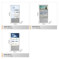 China Cosmetic Shop Decoration  Grey Wooden Display Cabinet For Smart Store Showcase for sale