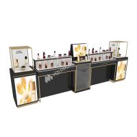 China Customized Makeup Display Shelf Central Hall Side Cabinet for Retail Display Stand and Beauty Shop Display for sale