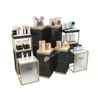 China Professionally Cosmetic Shop Shelf  Store Showcase for Makeup Display Stand and Retail Store Interior Design for sale