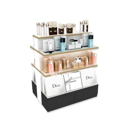 China Beauty Display Showcase Premium Promotion Cosmetic Display Rack for Makeup Store Interior Design for sale