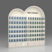 China Customized Milk Powder Cabinet Multi-Tier Modern Display Rack for Baby Store Stand and Maternity Shop Interior Design for sale