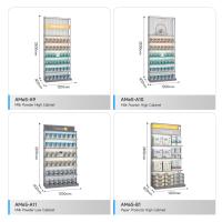 China Lighted Paper Product Showcase Maternity Display Cabinet Branded Store Interior Design Display Racks For Shops for sale