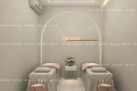 China Exquisite Luxury Retail Store Fixtures Cosmetic Display Cabinet For Skincare Shop Interior Design for sale