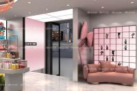 China Les Classiques Gray Series Cosmetic Display Case for Retail Stores for sale