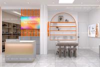 China Customized Skincare Shop Furniture Les Classiques-Gray Series Makeup Store Design Retail Shop Fitting for Cosmetic Store Interior Design for sale