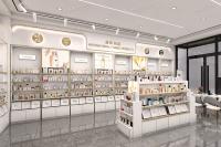 China Customized Shop Display Skincare Store Fixtures Perfume Display Cabinet for Retail Shop for sale