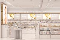 China High-end Luxury Beauty Store Fixtures Makeup Display Cabinet For Skincare Shop Design And Premium Shop Decoration for sale