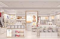 China High-end Luxury Beauty Store Fixtures Makeup Display Cabinet For Skincare Shop Design And Premium Shop Decoration for sale