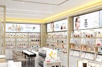 China Beauty Shop Design High-end luxury Retail Store Furniture Perfume Store Cabinet for Branded Store Design for sale