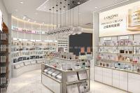 China Exquisite Luxury Retail Store Fixtures Cosmetic Display Cabinet For Skincare Shop Interior Design for sale