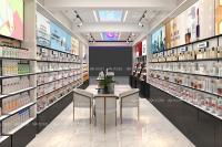 China Skincare Shop Design Cosmetic Display Furniture Retail Store Counter for Trendy Store Interior Design for sale