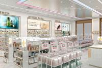 China Makeup Store Fixtures Beauty Display Cabinet for Perfume Shop Design Fashion-forward Shop Display for sale