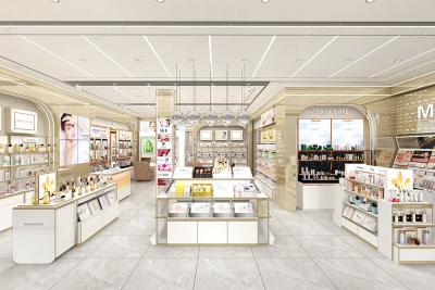 China Makeup Store Furniture Cosmetic Display Cabinet for Fashion-forward Shop Display and Premium Store Design for sale