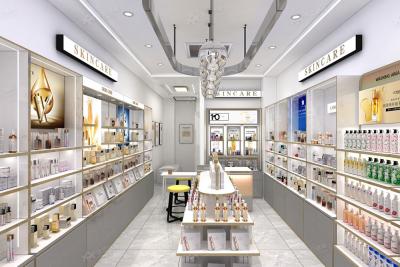 China Les Classiques Gray Series Cosmetic Display Case for Shop Design and Store Display for sale