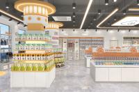 China Korean Cream Style Baby Store Display Customizable 145 Sqm for sale