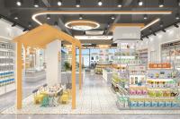 China Korean Cream Style Baby Store Display Customizable 145 Sqm for sale