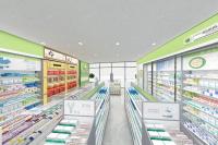 China 02-DYJYS010 Modern Simplicity pharmacy gondola retail pharmacy interior design display rack for Medicine Store Display Furniture for sale