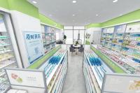 China 02-DYJYS010 Modern Simplicity pharmacy gondola retail pharmacy interior design display rack for Medicine Store Display Furniture for sale