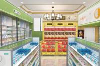 China 02-DYJYS009 Space-Saving Pharmacy Glass Shelves Pharmacy Furniture Medical Store for Drugstore Shop Display Design for sale