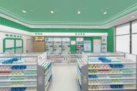 China 04-XDZYS012 Medicine Store Display Pharmacy Shelves and Counter for Pharmacy Store Interior Design for sale