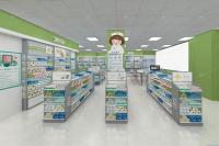 China 04-XDZYS010 Space-Saving Shop Shelf Pharmacy Furniture Pharmacy Interior Design for Medicine Store Fixtures for sale