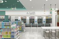 China 04-XDZYS007 Branded Store Showcase Pharmacy Stand Pharmacy Shelf Design for Drugstore Store Furniture for sale