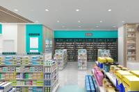 China 04-XDZYS001 Fashion-forward wooden pharmacy display rack pharmacy shelving for Drugstore Shop Design for sale