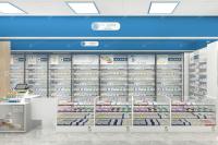 China 05-QWJYS009 Drugstore Shop Cabinet Modern Pharmacy Shelf Pharmacy Counter Design for Medicine Display Showcase for sale